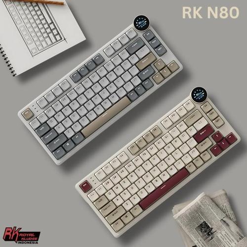 Jual Royal Kludge RK N80 Low Profile Wireless Mechanical Keyboard with ...