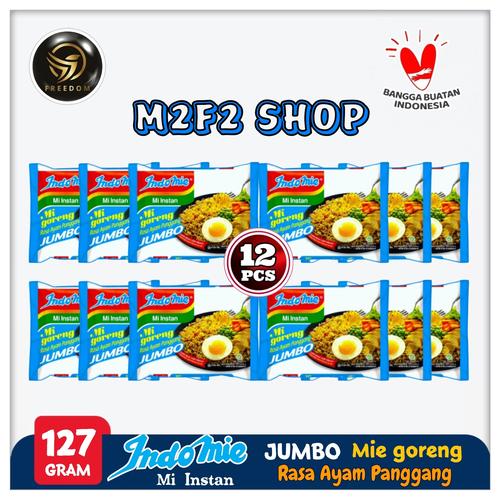 Jual Indomie Mie Instant Mi Goreng Rasa Ayam Panggang JUMBO Bag - 127 ...