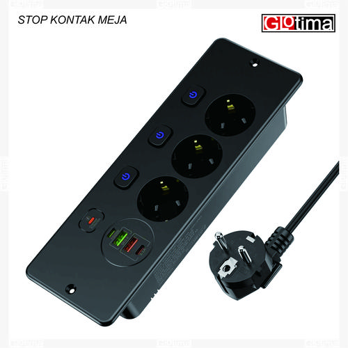 Promo Stop Kontak Tanam Gromet Inbow Meja Kerja Meeting Nakas Hotel USB ...