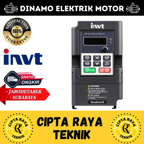 Jual INVT INVERTER GD10-0R7G-4-B 0.75 KW / 380V / 3PHASE 2.5 A - Kota Surabaya - CIPTA RAYA ...