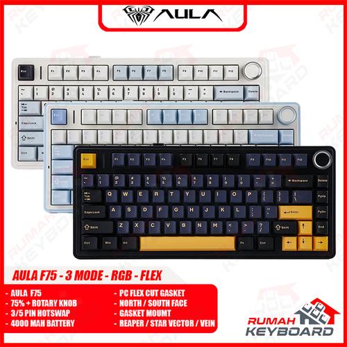 Promo Mechanical Keyboard - Aula F75 - 75% Compact - 3 Mode - Gaske ...