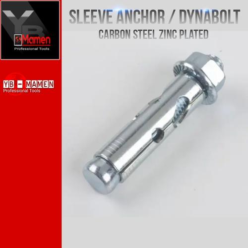 Jual Dynabolt M8x65 / Dinabolt M8 / Sleeve Anchor M8x65 galvanis putih ...