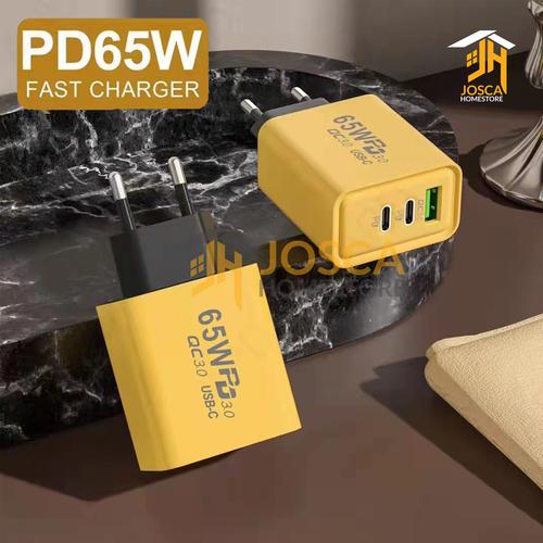 Promo Adaptor Kepala Charger HP Type C & USB FAST CHARGING PD 65 W QC 3 ...