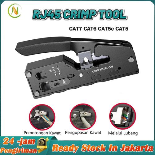 Jual RJ45 Tang Crimp Pass Through Crimper Alat Crimping Ethernet ...