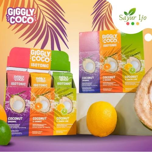 Promo GIGGLY COCO Isotonic COCONUT Original 15 Pcs x 11 Gram / KOTAK ...