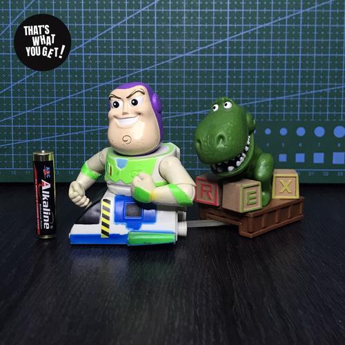 Jual Toy Story Buzz Lightyear Spaceship + Rex Train Parade Figure Set ...