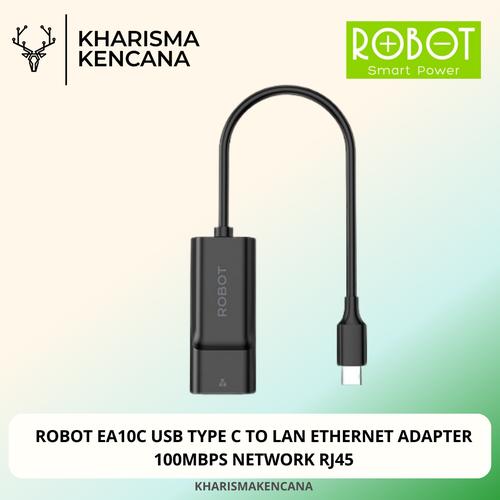 Jual ROBOT EA10C USB TYPE C TO LAN ETHERNET ADAPTER 100MBPS NETWORK ...