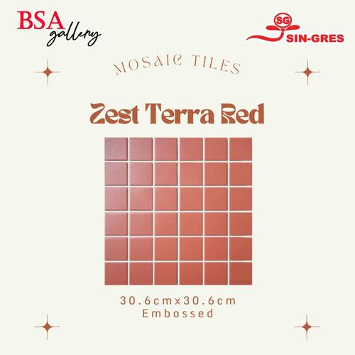Jual MOSAIC TILE KOTAK / MOSAIC KOTAK EMBOSSED / KERAMIK MOSAIC DINDING ...