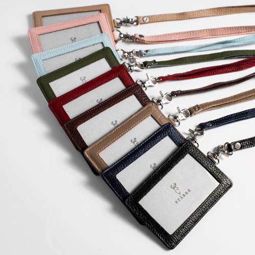 Promo Name Tag Lanyard ID Card Kulit Asli STARKE Leather Hustle Hog ...