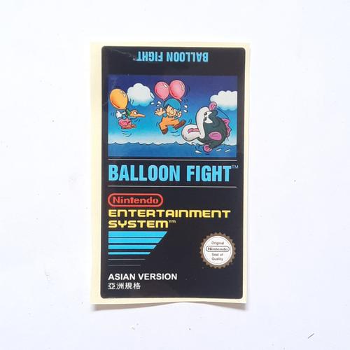 Jual Stiker Label Kaset NES Balloon FIght Gambar Depan Cover Game ...