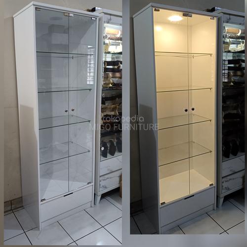 Jual Lemari pajangan LED / lemari penyimpanan / rak pajangan minimalis ...