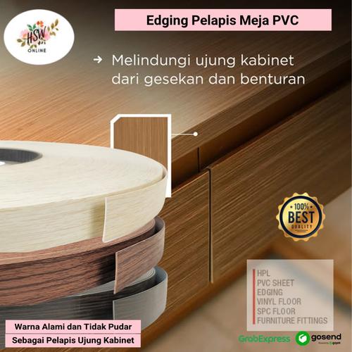 Jual Pelapis Ujung Meja Kayu PVC Sheet Edging Pvc Tebal Pelindung list ...