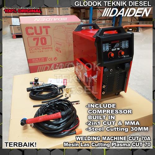 Jual MESIN LAS PLASMA CUTTING DAIDEN CUT 70 BUILT IN KOMPRESOR / MESIN LAS POTONG PLASMA DAIDEN ...