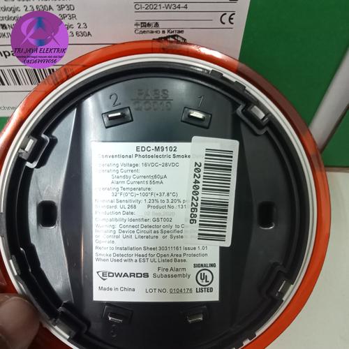 Jual smoke detector Edwards EDC m9102 tanpa base - Jakarta Pusat - Tri ...
