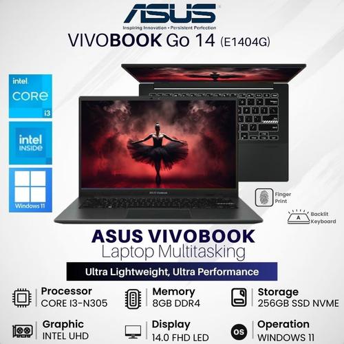 Jual ASUS Vivobook Go 14 E1404GA-FHD321M Core i3-N305 Intel UHD 8GB ...