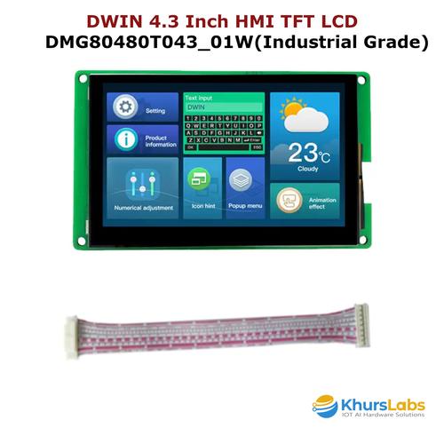Jual DWIN 4.3" Inch Smart Display TTL UART DMG80480T043_01W (Industrial Grade) HMI Touchscreen ...
