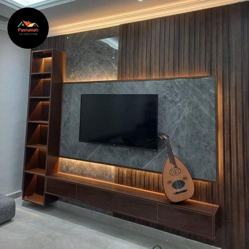 Jual Backdrop tv minimalis/backdrop tv modern/backdrop tv custom ...