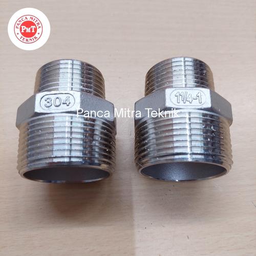 Jual 1-1/4 x 1" inch Double Nepel Reducer SS304 / Hex Nepel Stainless - Jakarta Barat - Panca ...