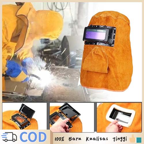 Jual Topeng Las Kulit Kedok Las Otomatis Pelindung Muka Las Topeng Helm ...