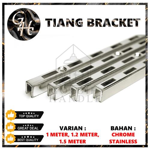 Promo Tiang Bracket Braket Stainless Rak Dinding Display Penyangga Rak ...