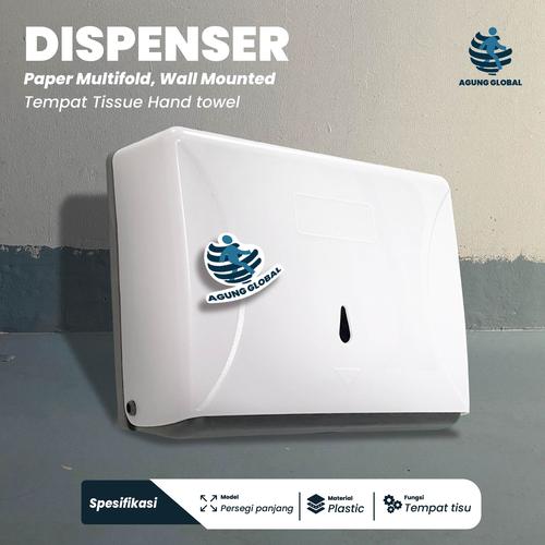 Jual Paper Multifold Dispenser Wall Mounted Tempat Tissue Hand towel ...