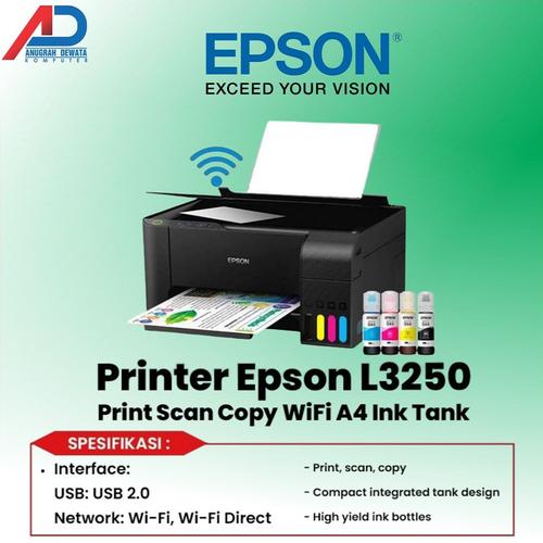 Jual Printer Epson L3250 Print Scan Copy WiFi A4 Ink Tank / Epson L3250 ...