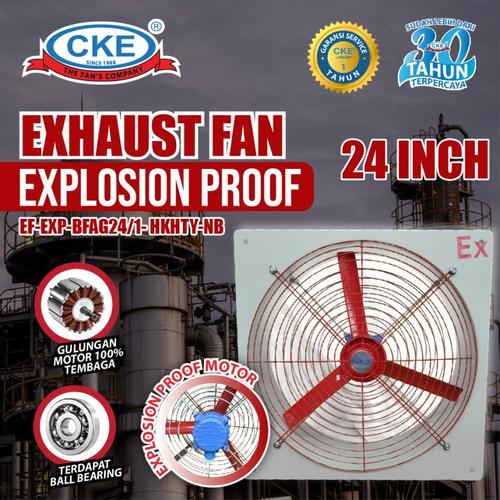 Jual CKE Exhaust Fan Explosion Proof 24 Inch 380V Kipas Blower Hexos Industri 24" Inch Motor Exd ...