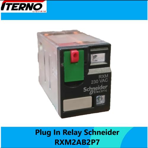 Jual RXM2AB2P7 220VAC Relay Schneider Socket RXZE1M2C Setara MY2N 8 Kaki - Relay - Kota ...