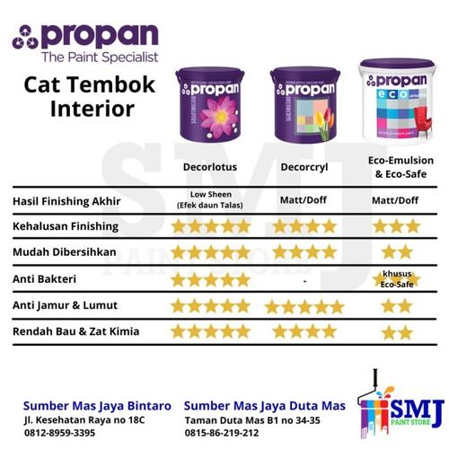 Jual Cat Tembok Interior PROPAN ECO EMULSION EE-4010 Warna Tingting 5 KG - Custom A - Kab ...