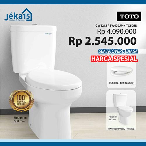 Jual TOTO CW421J Closet Duduk Kamar Mandi - Tutup Biasa - Kota Bandung ...