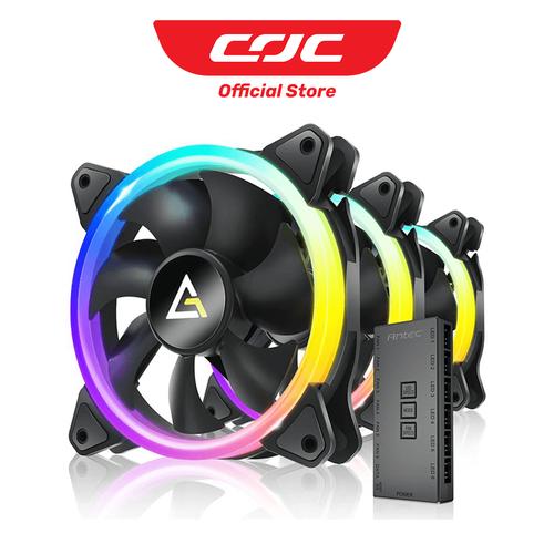 Promo Antec Neon 120 ARGB 3 in 1 Pack with Controller - 12CM ARGB PWM ...