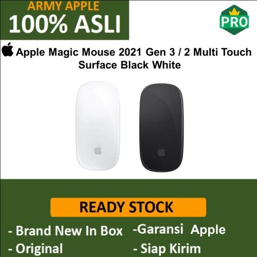 Jual Apple Magic Mouse 2021 Gen 3 / 2 New Multi Touch Surface White Black - Magic Mouse 3, White ...