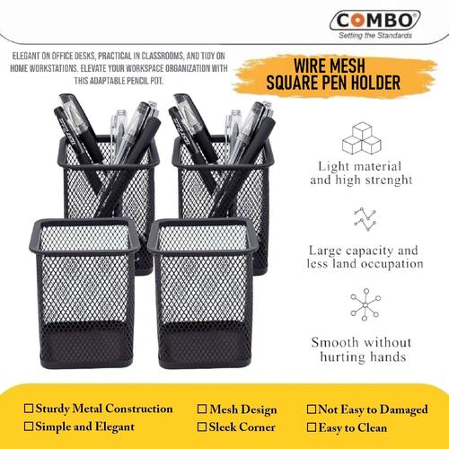 Jual Pen Stand / Tempat Pulpen Jaring Besi / Pen Stand Organizer ...