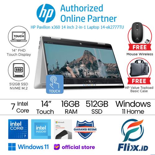 Jual HP Pavilion x360 14-ek2666TU/ek2777TU Intel 7 150U 16GB 512GB SSD ...