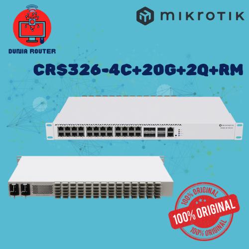 Jual MIKROTIK Cloud Router Switch CRS326-4C+20G+2Q+RM CRS326 4C 20G 2Q ...