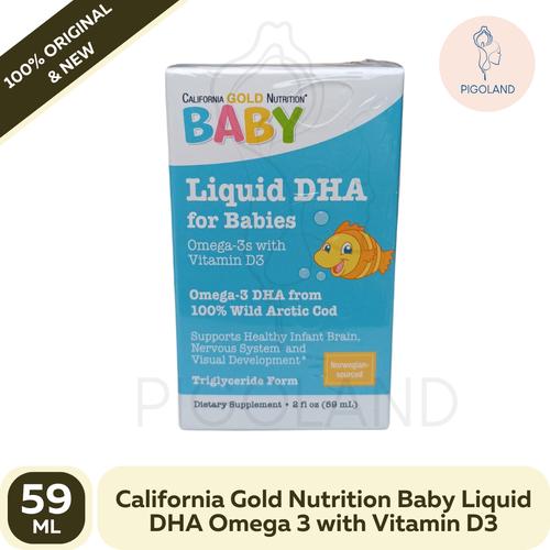 Jual California Gold Nutrition Baby Liquid DHA Omega Vitamin D3 ...
