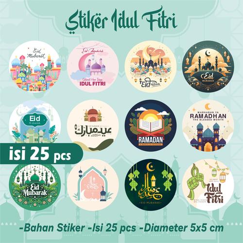 Promo STIKER IDUL FITRI STIKER HAMPERS - STIKER BULAT IDUL FITRI ...