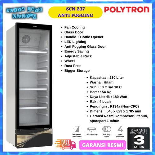 Jual Showcase Polytron SCN-237 Kaps 261L - Jabodetabek - Kota Tangerang ...