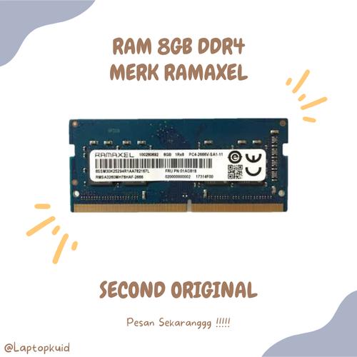 Jual Ram sodimm 8GB ddr4 2666 Ramaxel - Untuk laptop merk ramaxel ...