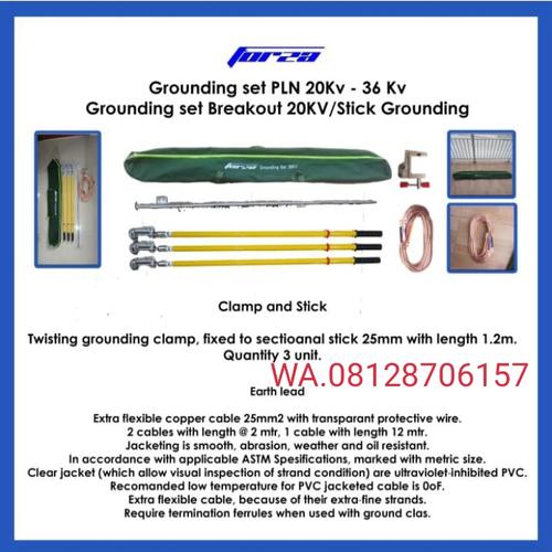 Jual Grounding set PLN 20KV/Grounding set Breakout 20KV/Stick Grounding ...