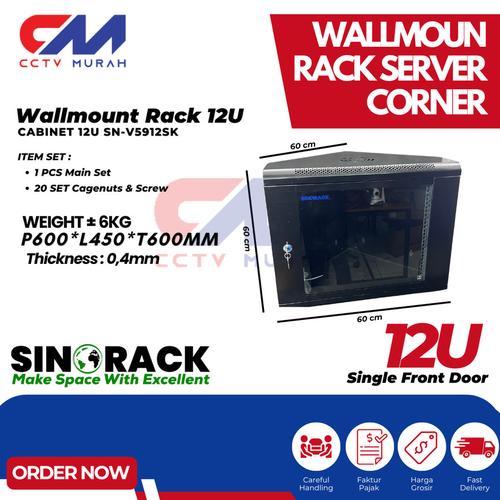 Jual Wall Mount Rack Server Siku Sinorack 9U , Rak Server 9U Siku Type ...