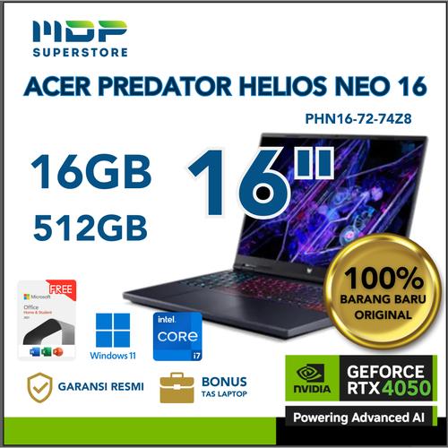 Promo LAPTOP ACER PREDATOR HELIOS NEO 16 PHN16-72-74Z8 : I7-14700HX ...