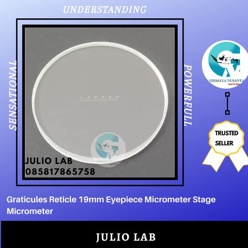 Jual Graticules Reticle 19mm Eyepiece Micrometer Stage Micrometer - Kab ...