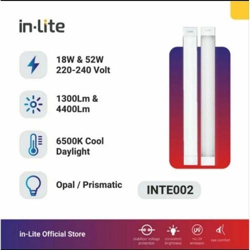 Jual Lampu led tube integrated light series INTE002 - in lite - Kab ...