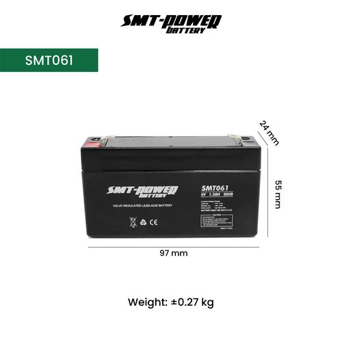 Jual SAMOTO Battery 6V 1.3AH Baterai Aki Kering Mesin Timbangan VRLA ...