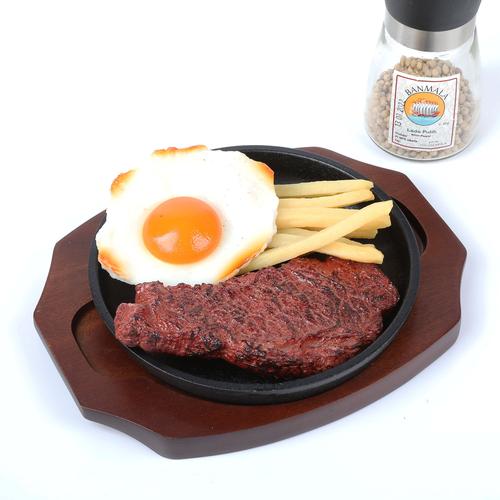 Jual Tokiwa cast iron steak hot plate round 17cm + wood base Piring ...