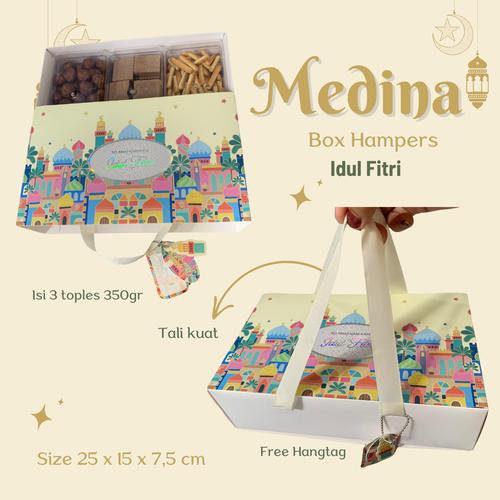 Jual [READY STOCK] Medina Box Persegi Hampers Lebaran Tali Jinjing Box Hampers Kue Idul Fitri ...
