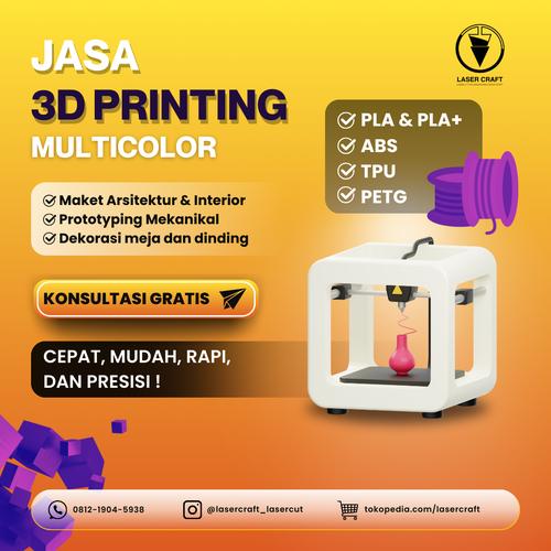 Jual Jasa Cetak 3D Print Cepat dan Murah / Cetak 3 Dimensi Custom Harga Per Gram / PLA+ PETG TPU ...
