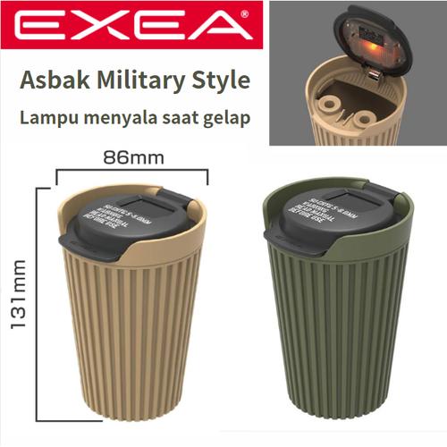 Jual Exea Japan Asbak Military Style Dilengkapi lampu mobil Ashtray ...