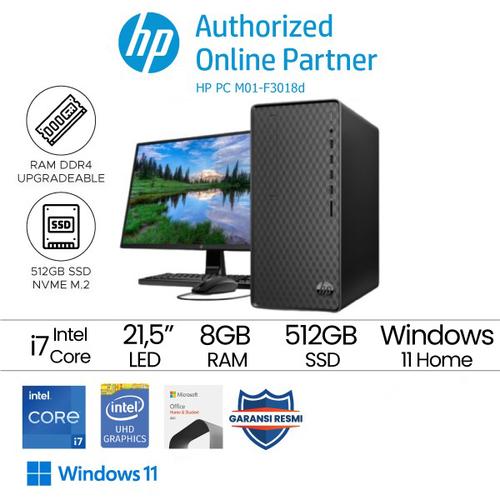 Promo HP PC Desktop M01-F3018d i7-13700 8GB 512GB SSD W11+OHS 21.5" Cicil 0% 3x - Jakarta Pusat ...
